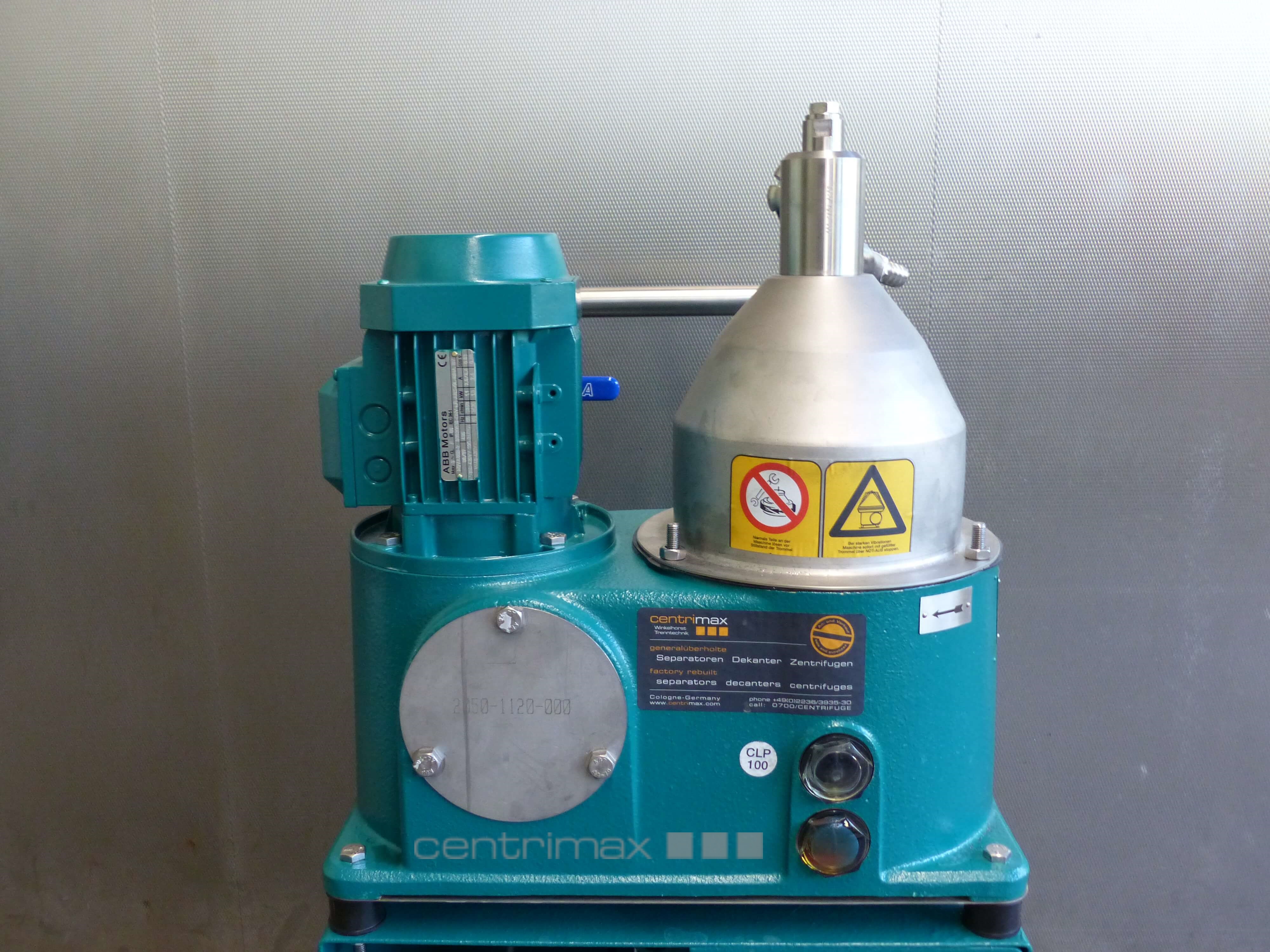 OTC 3-03-107 GEA Westfalia Separator Solid-wall Disc stack Centrifuges